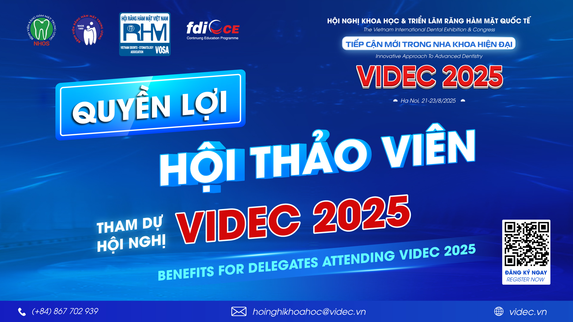 Quyền lợi hội thảo viên khi tham gia VIDEC 2025 - VIDEC